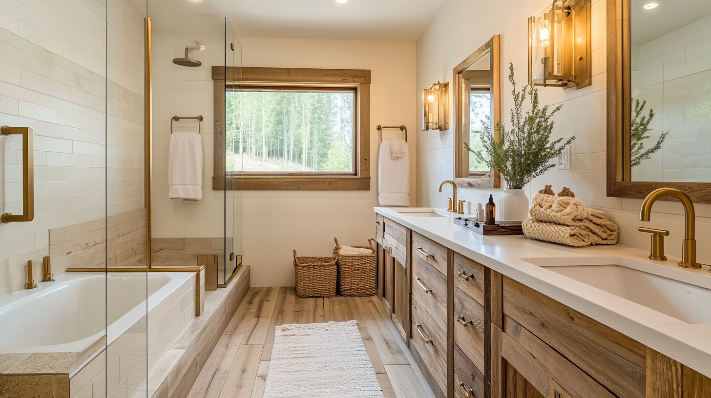 13 Magical Modern Rustic Bathrooms – Offfflow