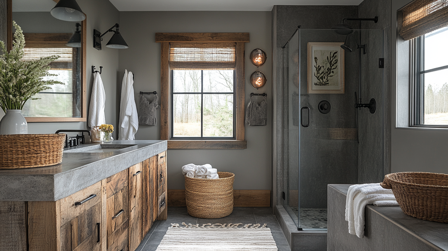 13 Magical Modern Rustic Bathrooms – Offfflow