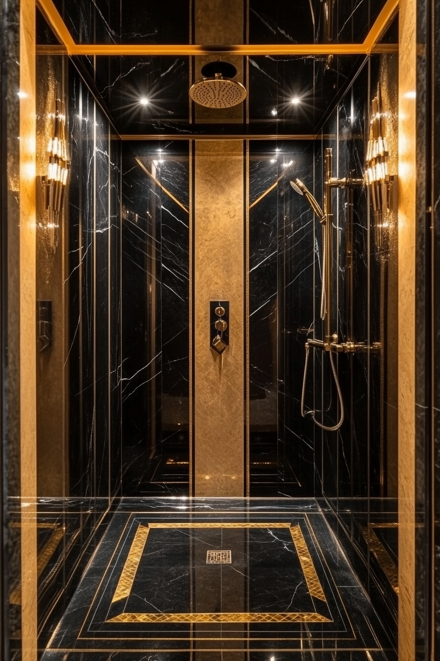 Art Deco Elegance: 27 Walk-In Showers That Redefine Glamour – Offfflow