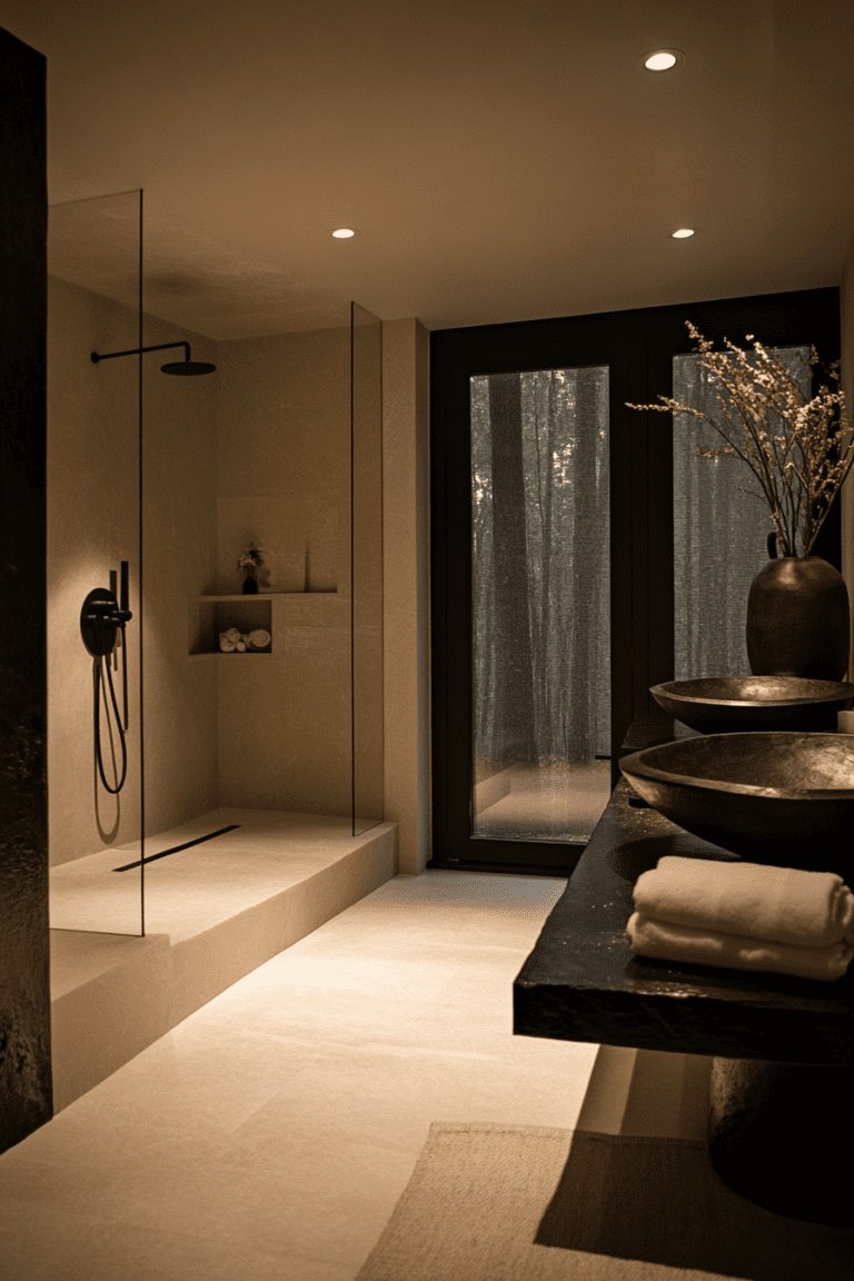 Dive into Drama: 20 Moody Walk-In Showers That Wow – Offfflow