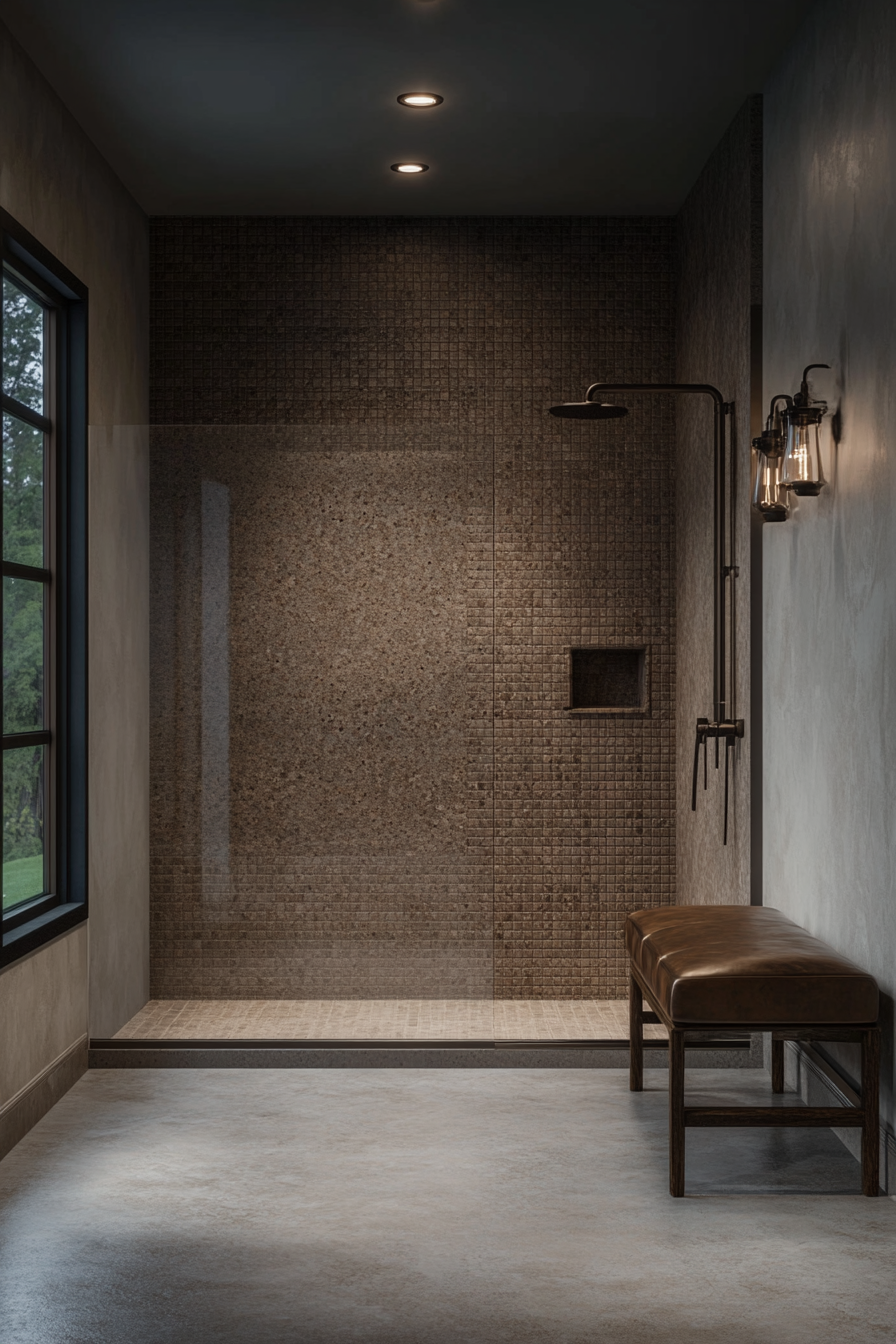 Dive into Drama: 20 Moody Walk-In Showers That Wow – Offfflow