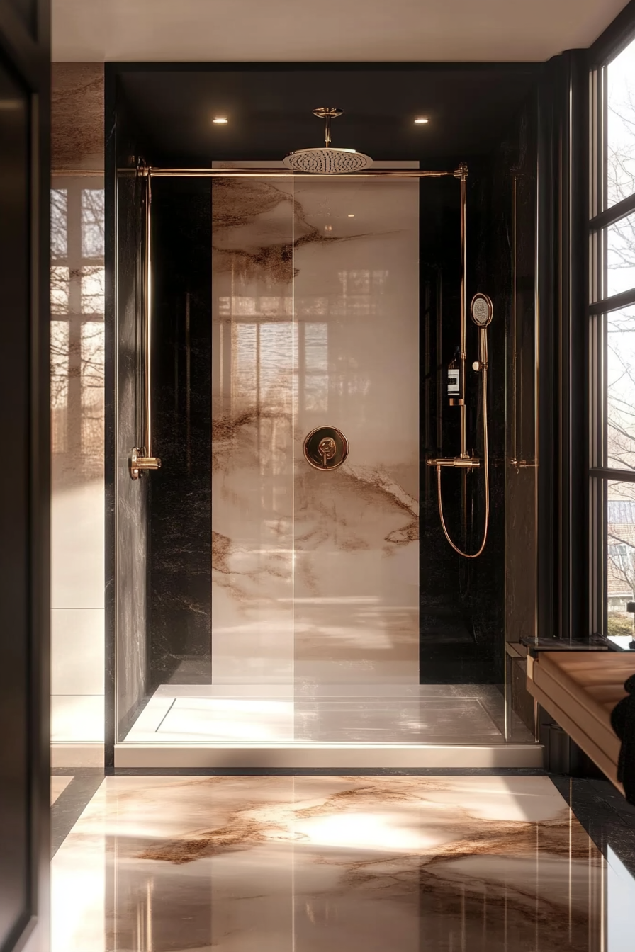 Dive into Drama: 20 Moody Walk-In Showers That Wow – Offfflow