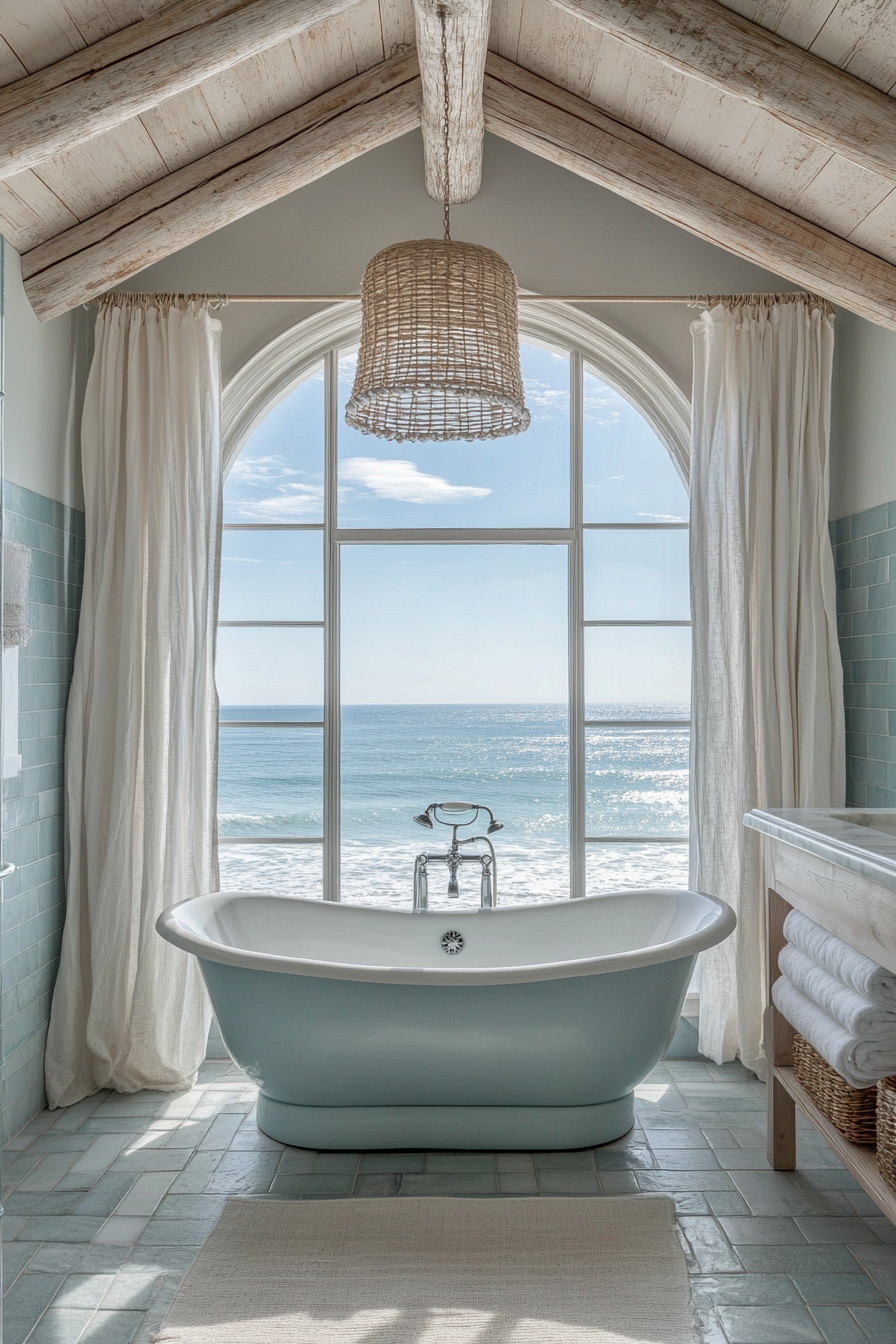 35 Coastal Bathroom Design Ideas: From Nautical to Mediterranean ...